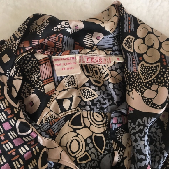 Tess | Tops | Vintage Tess Paris Dolman Blouse Wtie Scarf | Poshmark